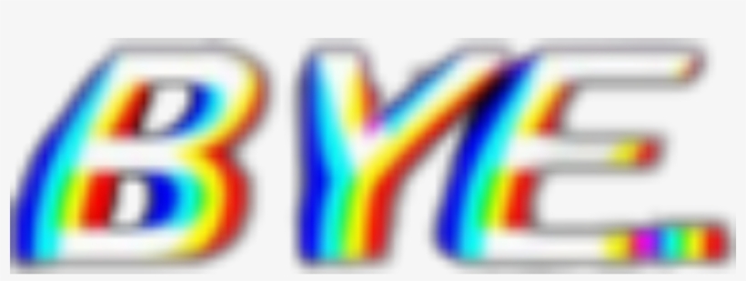 Bye Vaporwave Aesthetic Glitch - Graphic Design - Free Transparent PNG ...
