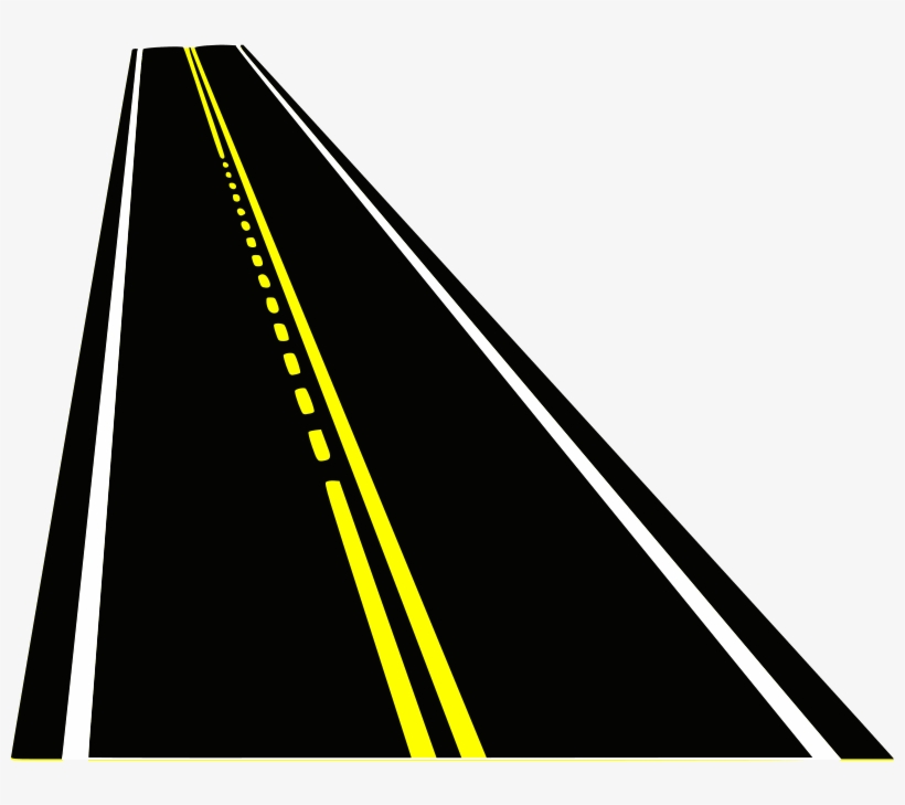Straight Clipart Highway - Illustration - Free Transparent PNG Download ...