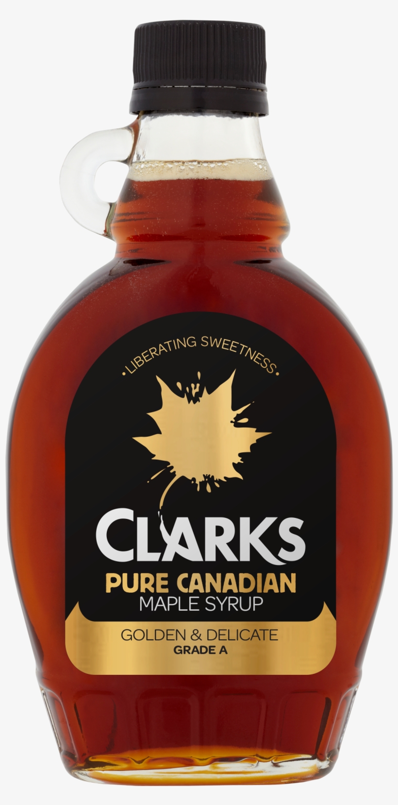 Golden And Delicate Maple Syrup Front - Clarks Syrup - Free Transparent ...