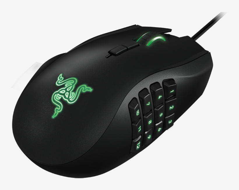 Gaming Mouse Png - Left Handed Razer Naga - Free Transparent PNG ...