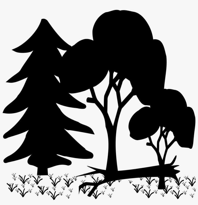 File Mixed Silhouette Scaled Png Transparent - Picto Forest - Free ...