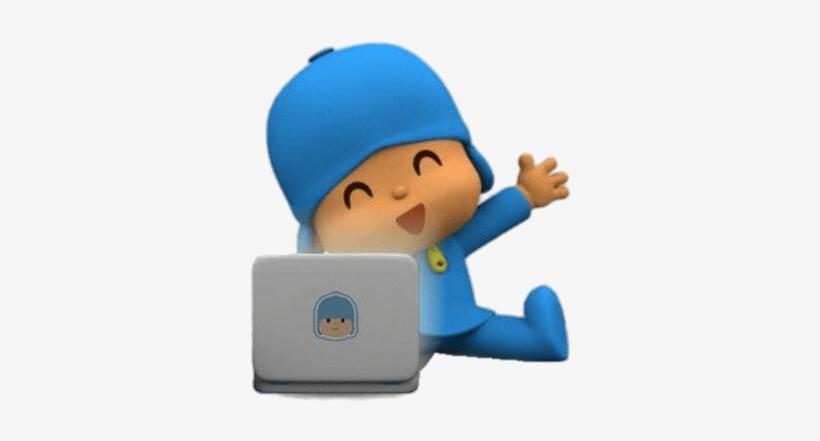 Pocoyo Working On Computer Png - Pocoyo Computer - Free Transparent PNG ...