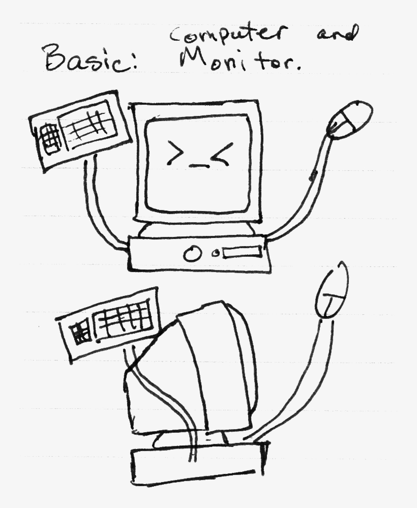 Computer - Drawing - Free Transparent PNG Download - PNGkey