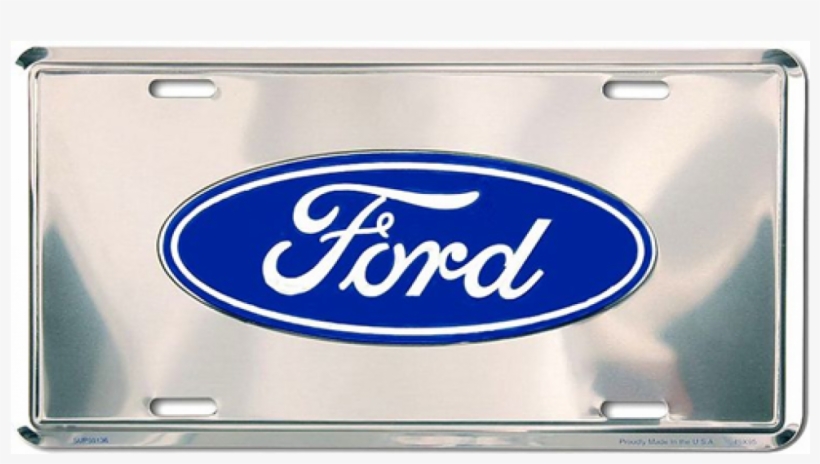Ge Front Ford Logo License Plate - Ford - Free Transparent PNG Download ...