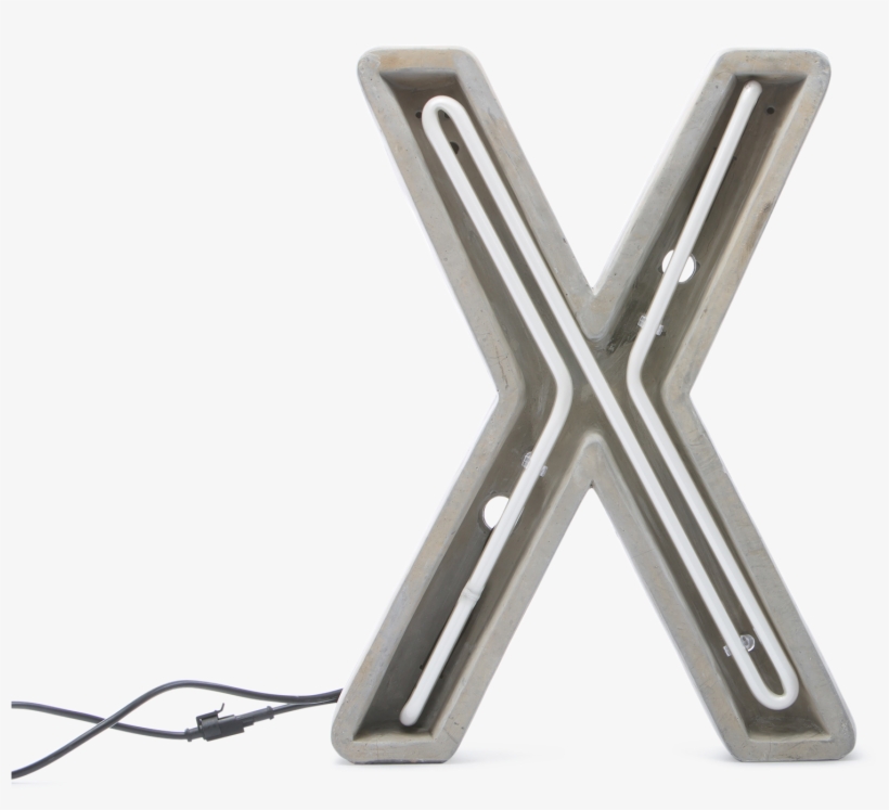 Alphacrete, Concrete Neon Light X-0 - Cross - Free Transparent PNG ...