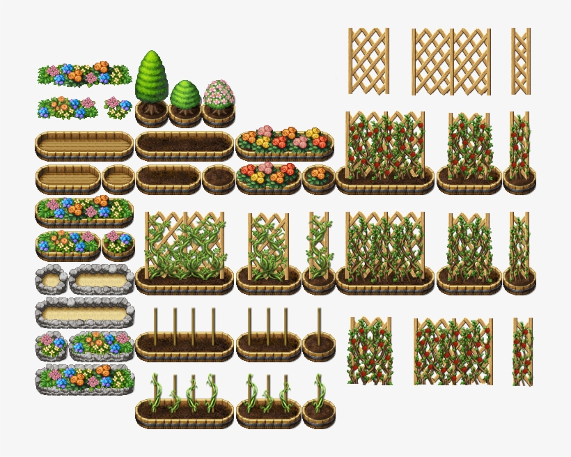 Flower Vine Png - Tileset Rpg Maker Mv - Free Transparent PNG Download ...