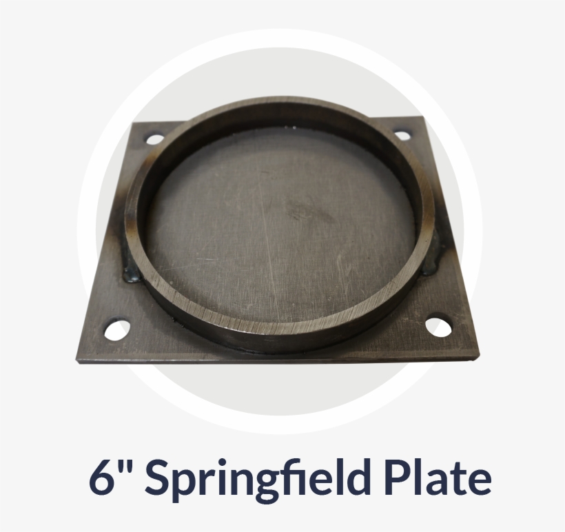 6- Springfield Column Top And Base Plate - Circle - Free Transparent ...