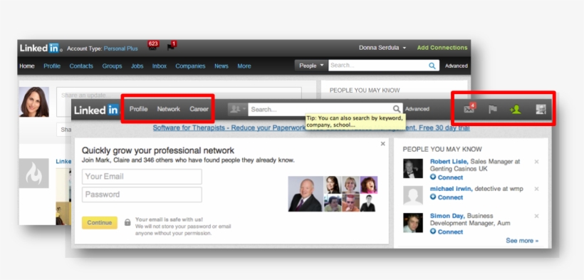 Linkedin Introduces Newly Redesigned Transparent Background - Free ...