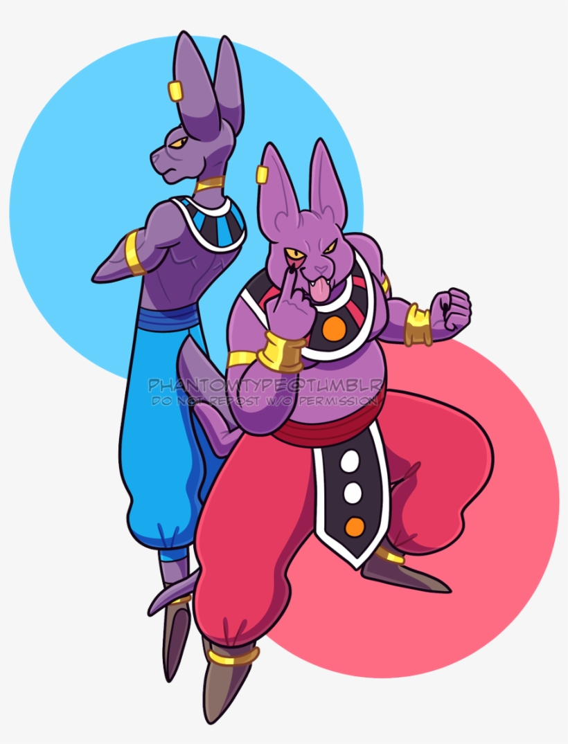 Print Here's One Of Beerus And Champa - Cartoon - Free Transparent PNG ...
