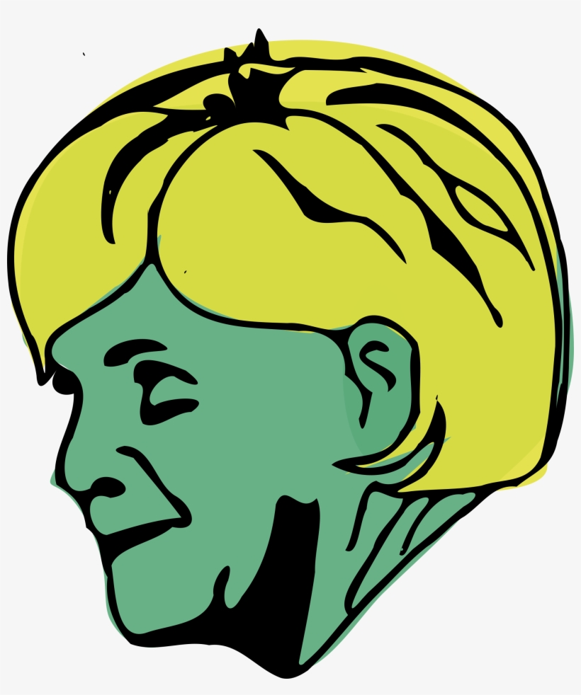 This Free Icons Png Design Of Merkel Portrait Profile - Free ...