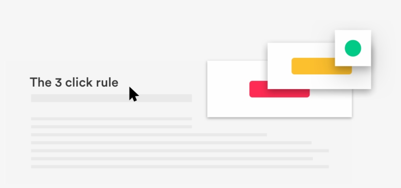 3-click Rule The Magic Number - Graphic Design - Free Transparent PNG Download - PNGkey