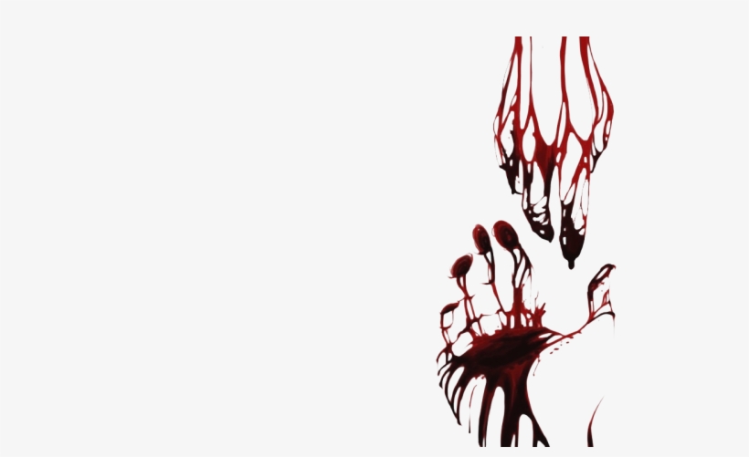 Transparent Bloody Hand Outlines Edited By Totally - Wallpaper - Free ...