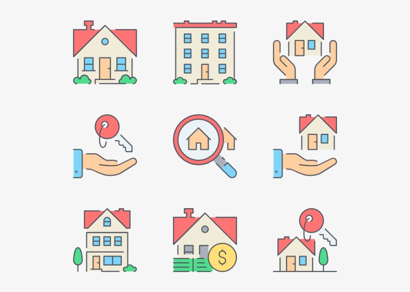 Real Estate 20 Icons - Web Development - Free Transparent PNG Download ...