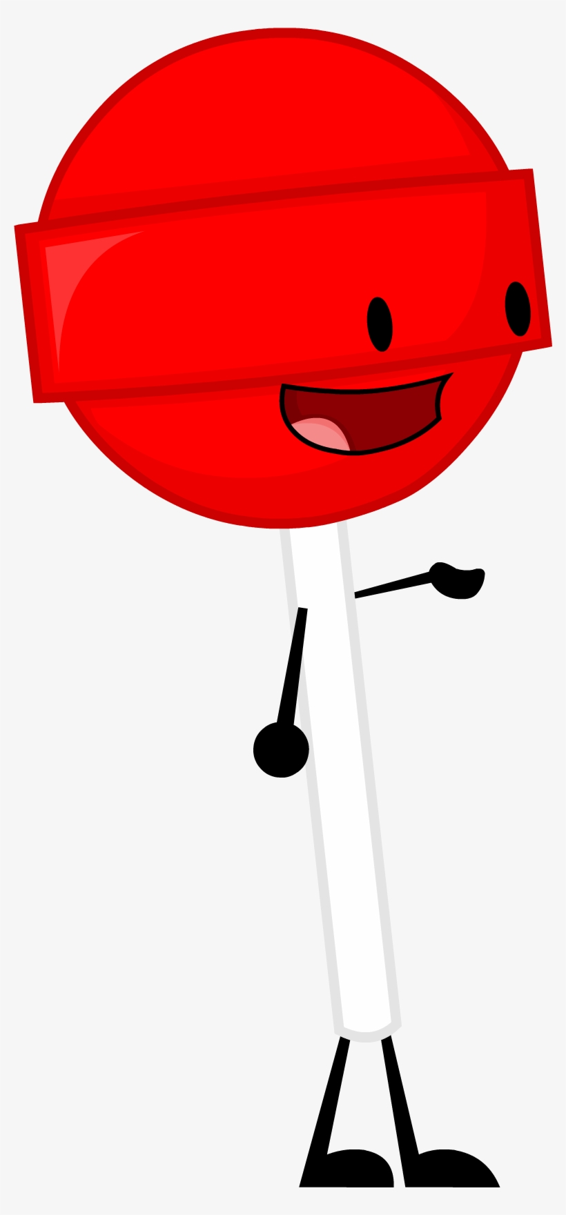 Aw-lollipop - Bfdi Red Lollipop - Free Transparent PNG Download - PNGkey