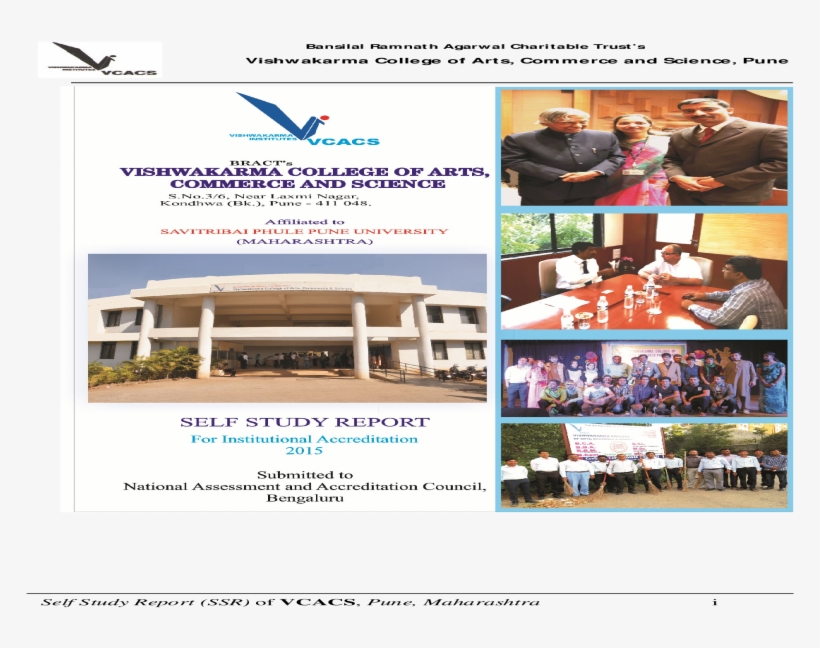 Vishwakarma College Of Arts, Commerce And Study Report - Web Page ...