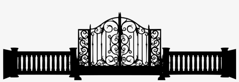Download Png - Iron Gate Silhouette Png - Free Transparent PNG Download ...