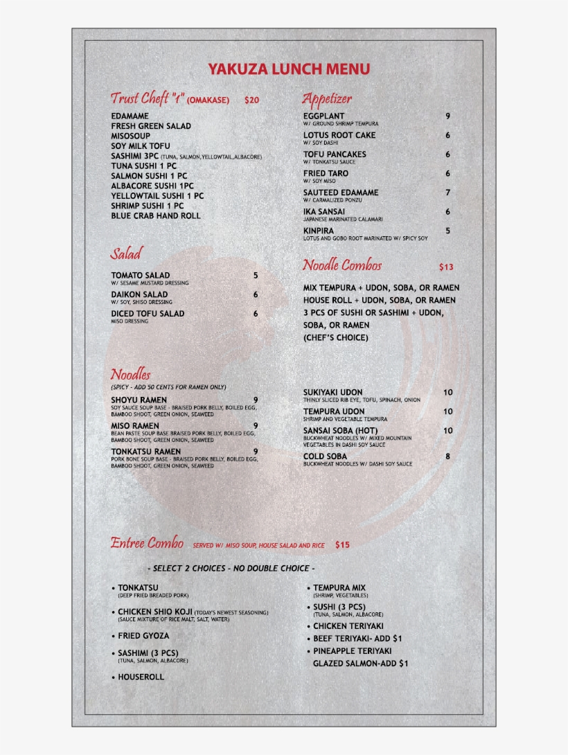 Lunch - Menu - Free Transparent PNG Download - PNGkey