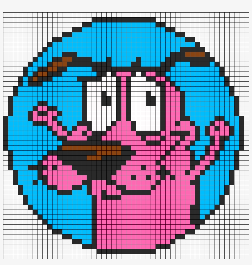 Courage The Cowardly Dog Perler Bead Pattern - Courage The Cowardly Dog ...