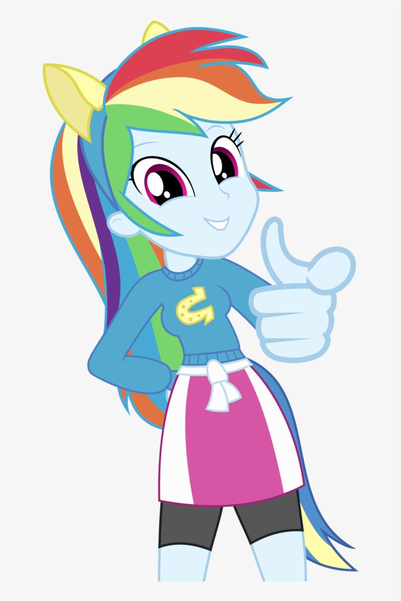 Equestria Girls Rainbow Dash Vector
