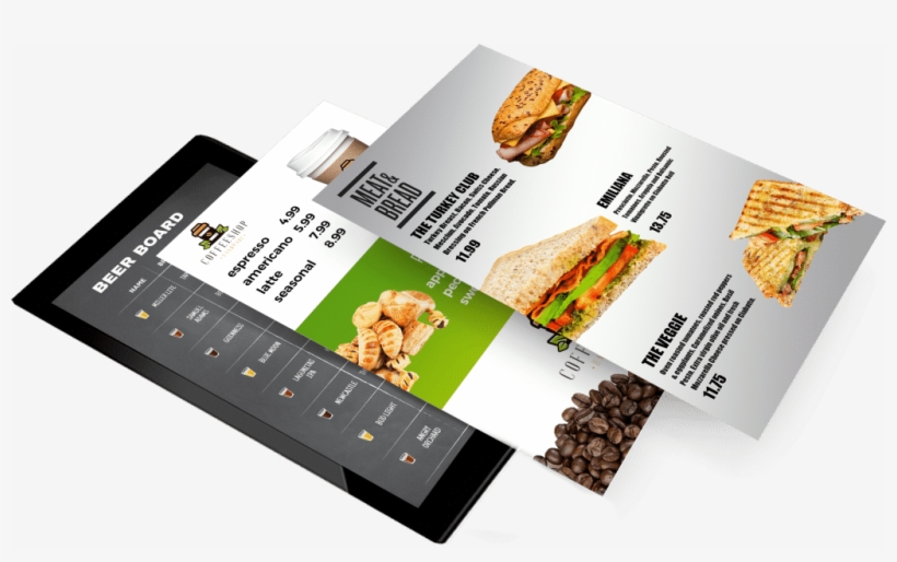 Digital Menu - Flyer - Free Transparent PNG Download - PNGkey