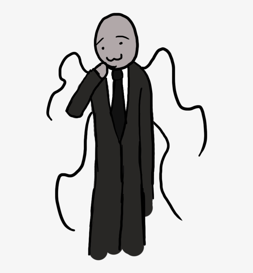 Slender Man Face Drawing