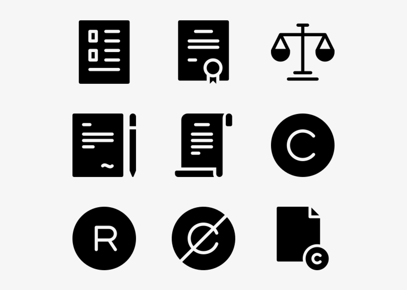 Copyright - Black Social Media Icons Png - Free Transparent PNG ...