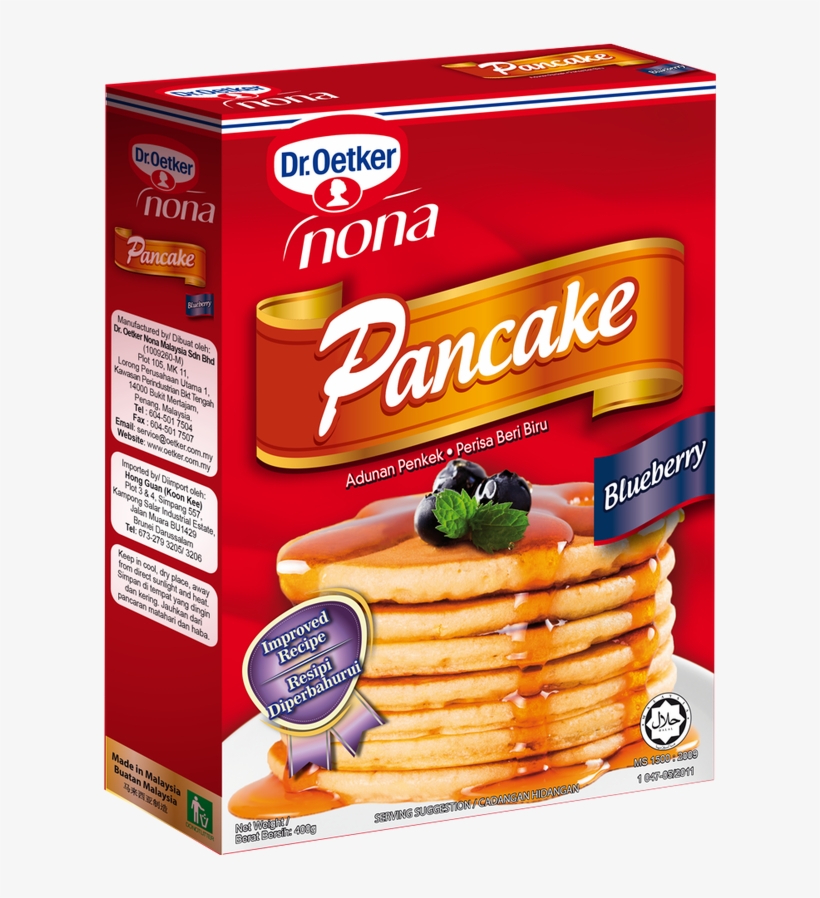 Pancakes Blueberry - Dr Oetker Pancake Mix - Free Transparent PNG ...