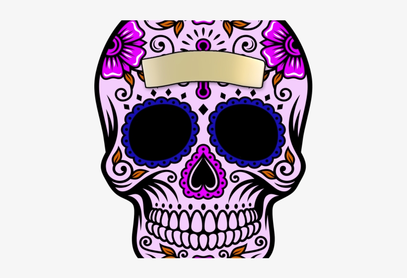 Sugar Skull Clipart Transparent Background - Calavera Dia De Muertos ...