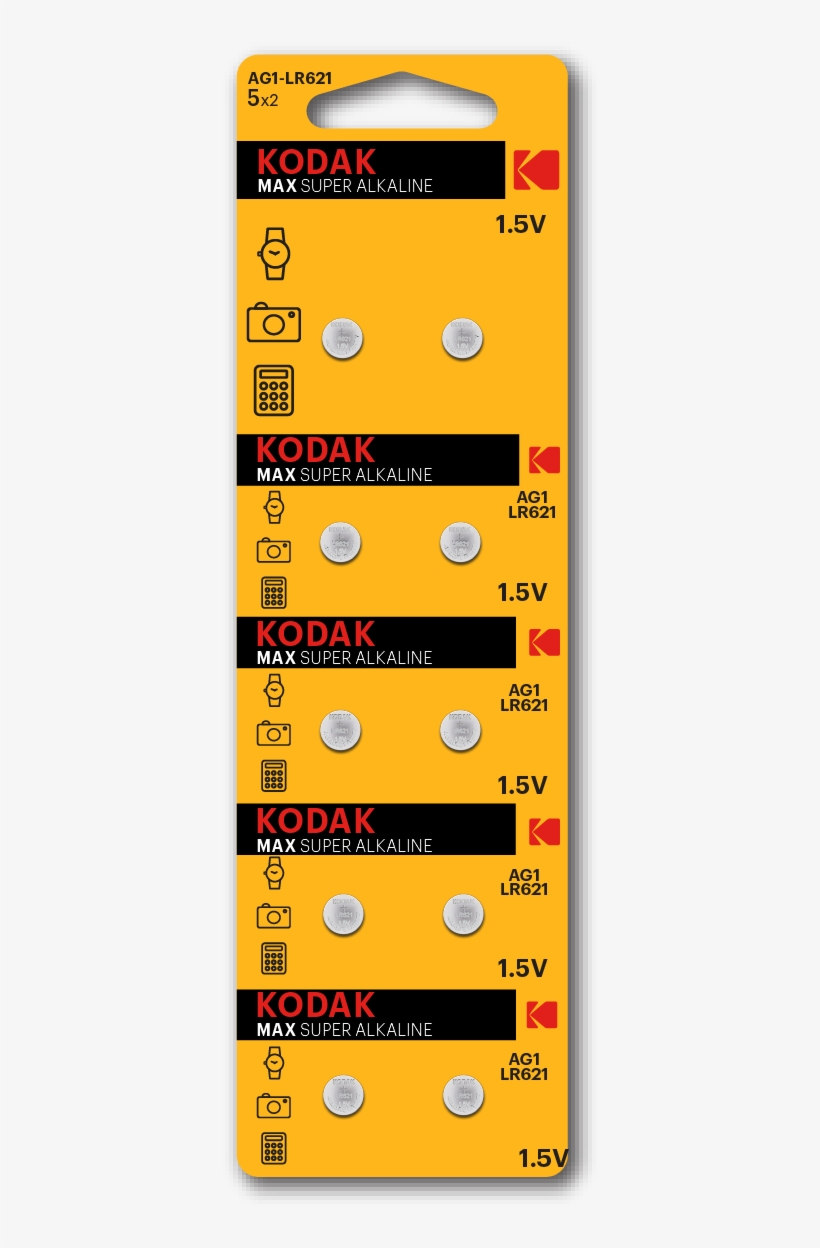 Kodak Alkaline Button Cells - Poster - Free Transparent PNG Download ...