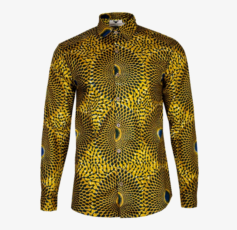 Kitenge Long Sleeved Shirt - Long Sleeve African Print Shirt - Free ...