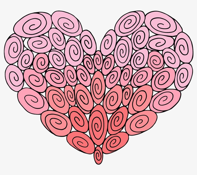 50 Swirl Heart - Printing - Free Transparent PNG Download - PNGkey