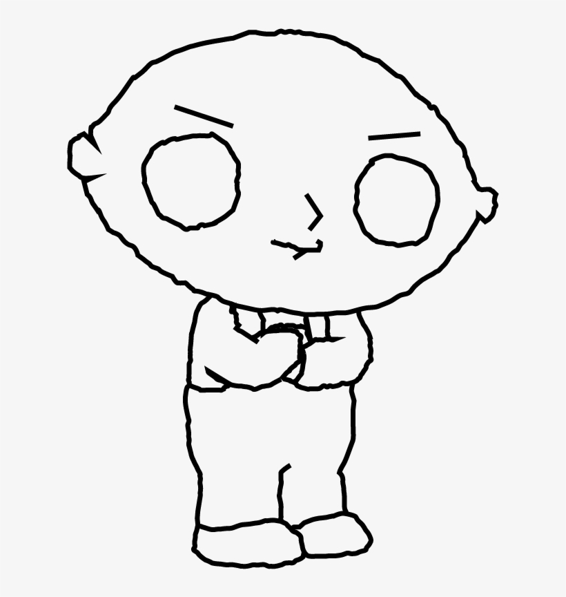 Stewie - Line Art - Free Transparent PNG Download - PNGkey