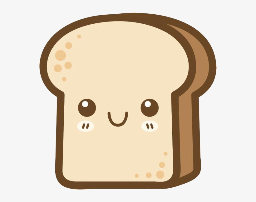 Kawaii Bread Cartoon - Free Transparent PNG Download - PNGkey