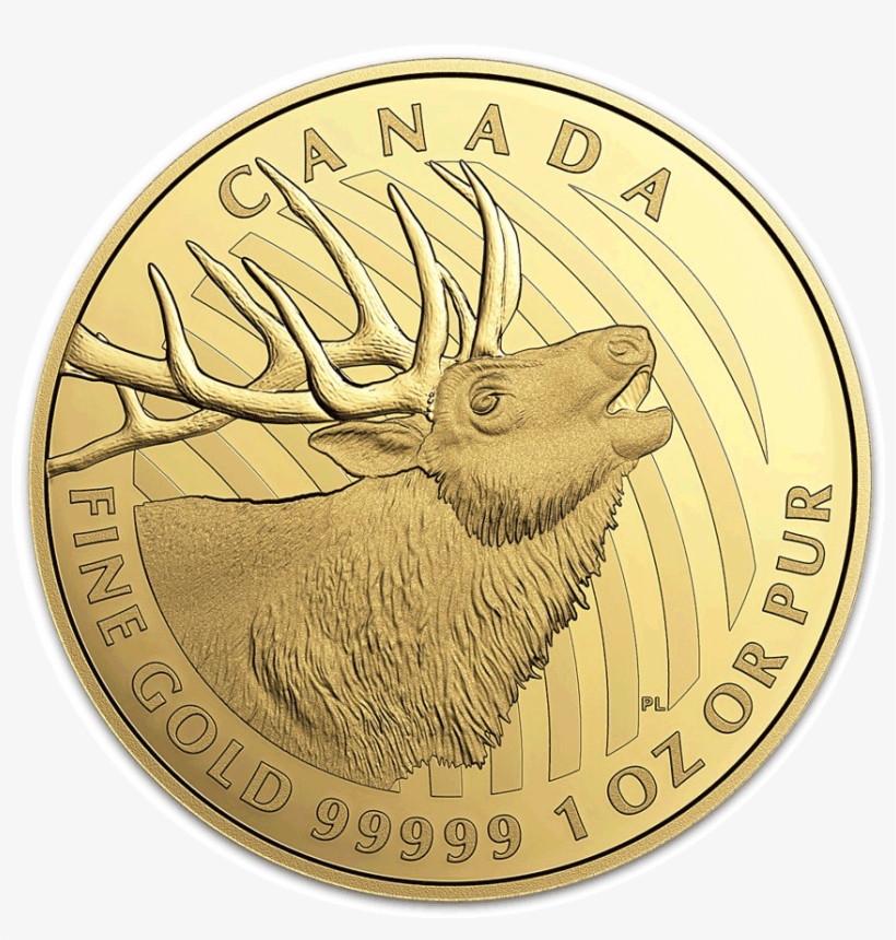 2017 "bugling Elk" Canadian Gold Coin - Free Transparent PNG Download ...