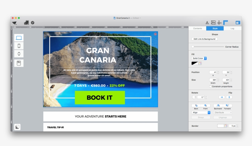 With Mail Designer 365's Graphics Elements, It's Easy - Navagio Bay ...