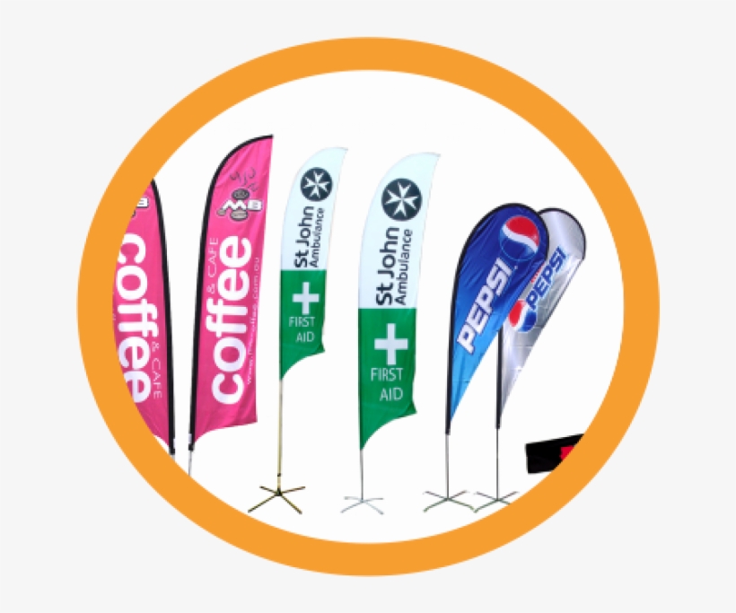 Flag & Tear Drops - Banner - 11' Single Sided Teardrop Banner (full Co ...