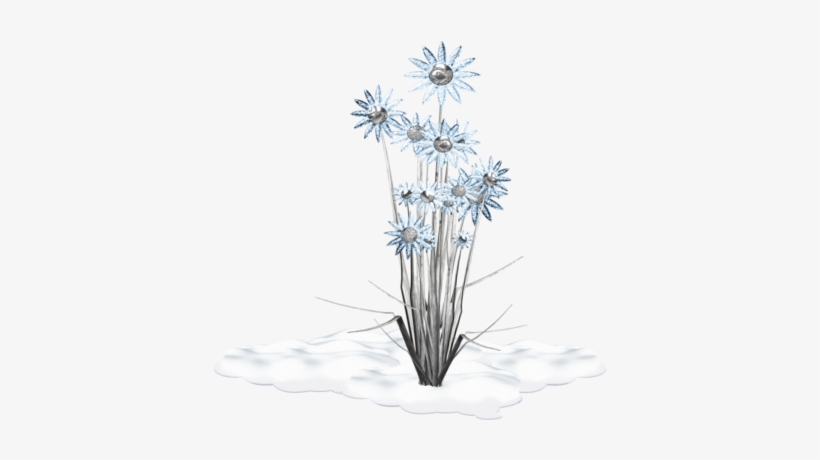 Frozen Ice Crystal Flowers - Dandelion - Free Transparent PNG Download ...