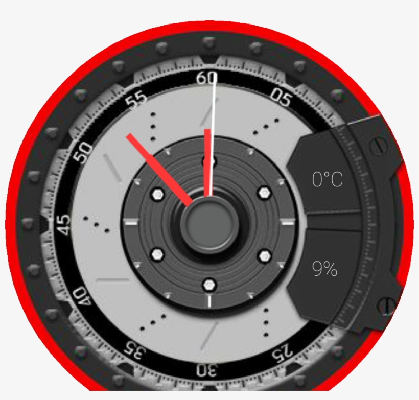 Amazing Red Watch Face Preview - Free Transparent PNG Download - PNGkey