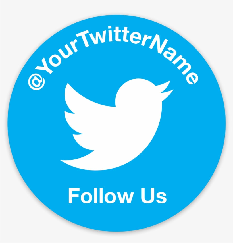 Picture Of Personalized Twitter Stickers - Circle - Free Transparent ...