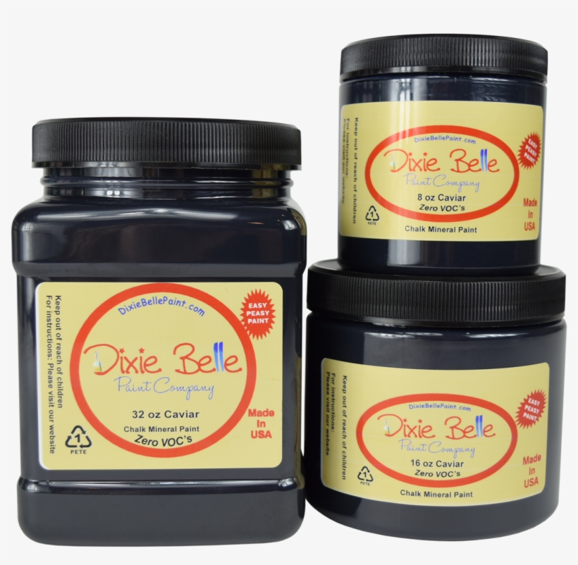 Caviar Chalk Mineral Paint - Dixie Belle Caviar Chalk Paint - Free ...
