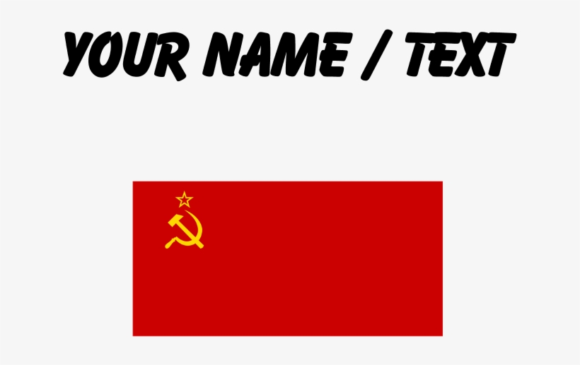 Custom Soviet Union Flag Posters - Soviet Union Flag - Free Transparent ...