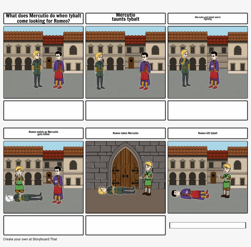 Romeo Og Juliet Tegneserie Storyboard Untitled