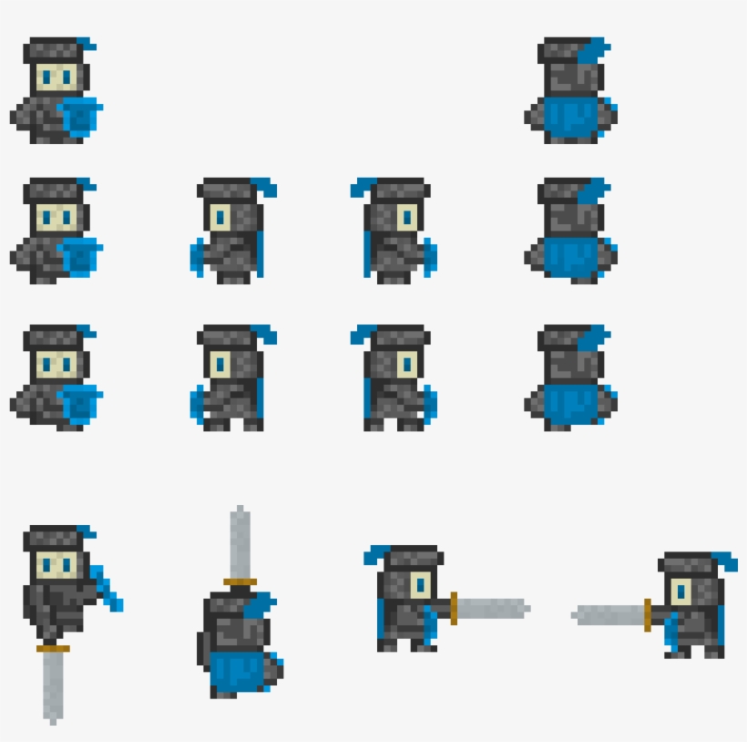 Playerspritesheetmain - Illustration - Free Transparent PNG Download ...