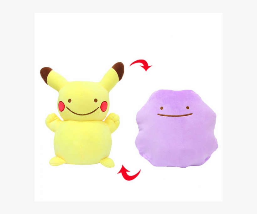 Pokemon Pikachu Plush Hugging Pillow - Ditto - Free Transparent PNG ...