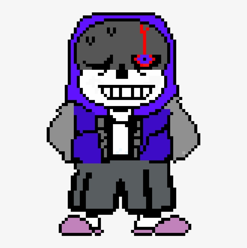 V Sans - Undertale Sans Pixel Art - Free Transparent PNG Download - PNGkey