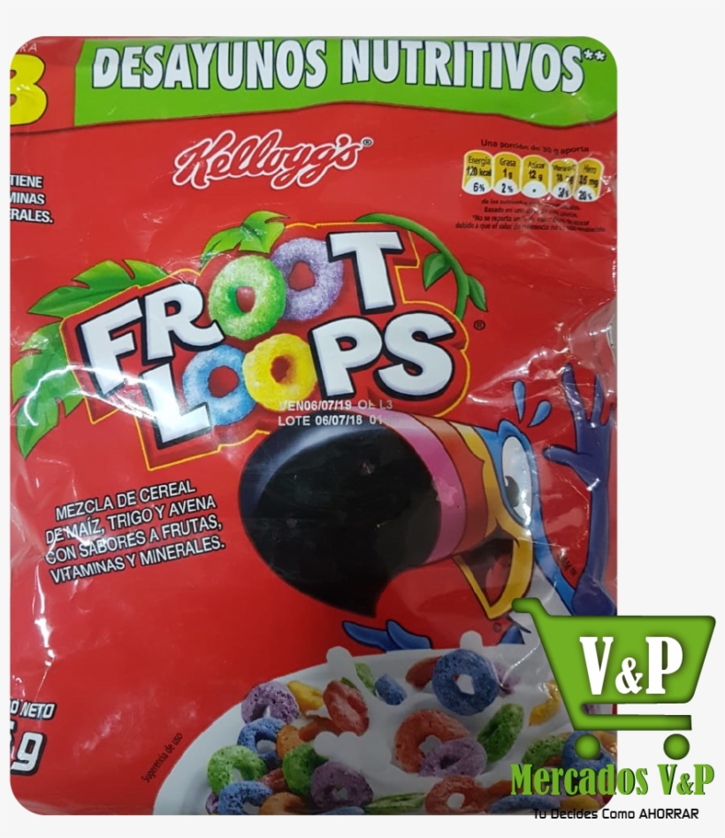 Cereal Kellogs Froot Loops 138gr - Toy - Free Transparent PNG Download ...