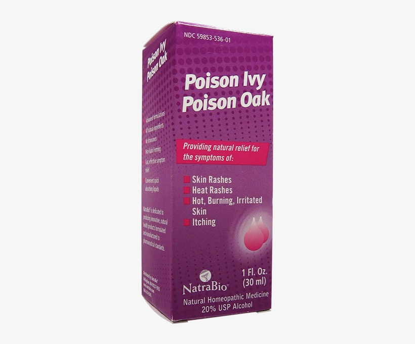 Natra Bio Poison Ivy Poison Oak 1 Bottle 1 Oz - Box - Free Transparent ...
