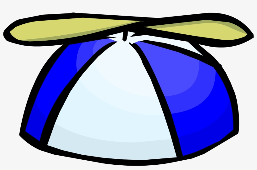 Blue Propeller Cap - Club Penguin Propeller Hat - Free Transparent PNG ...