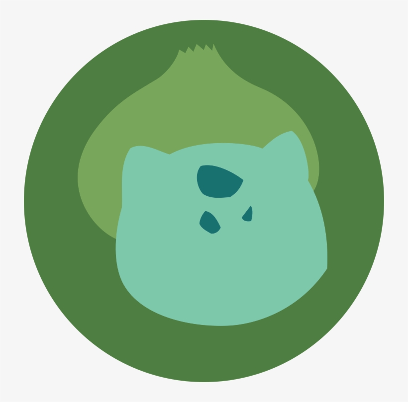 Minimalist Bulbasaur Icon - Bulbasaur Icon - Free Transparent PNG ...