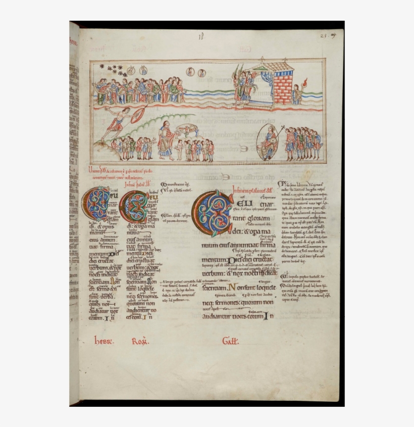 Eadwine F032r - Eadwine Psalter - Free Transparent PNG Download - PNGkey